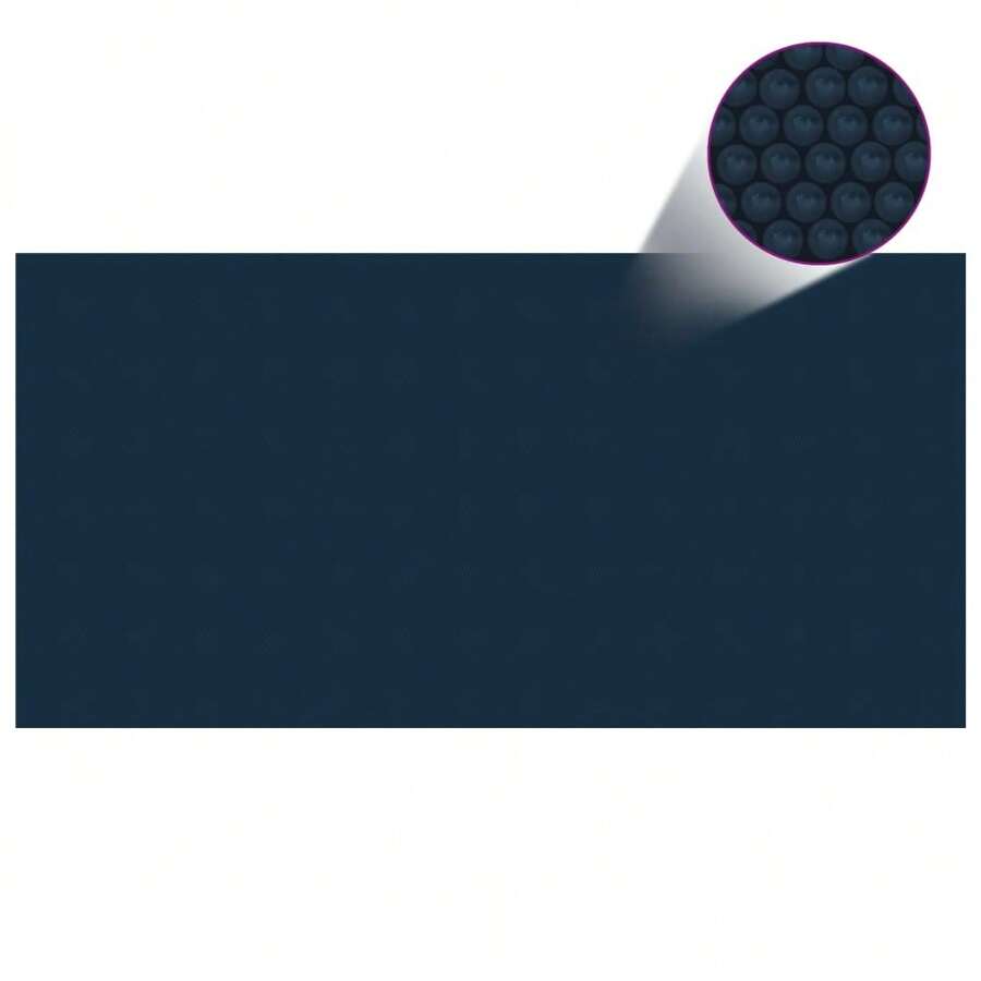 Floating Solar Pool Cover Black And Blue 488x244 Cm Heat Retention Film ...