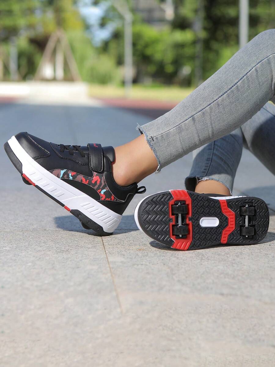 Kids/Youths Outdoor Sports Roller Skate Shoes, Breathable Versatile ...