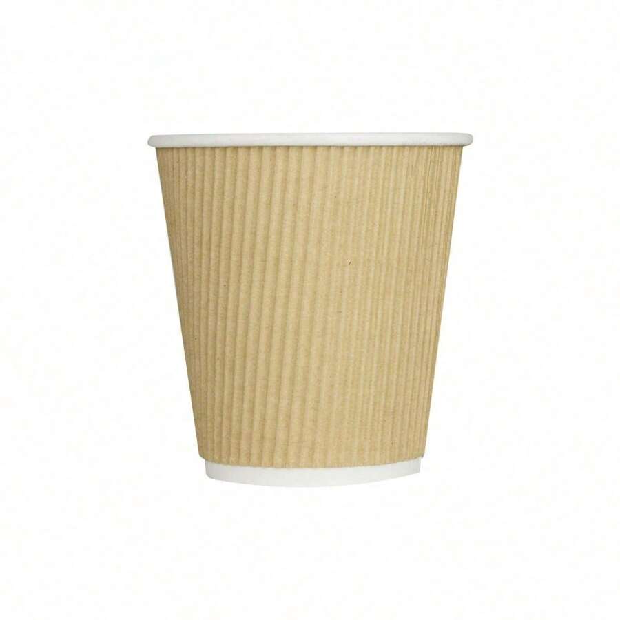 10 Oz Ripple Paper Hot Cup (90mm Diameter), Kraft (Case Of 500) for Sale Australia| New ...
