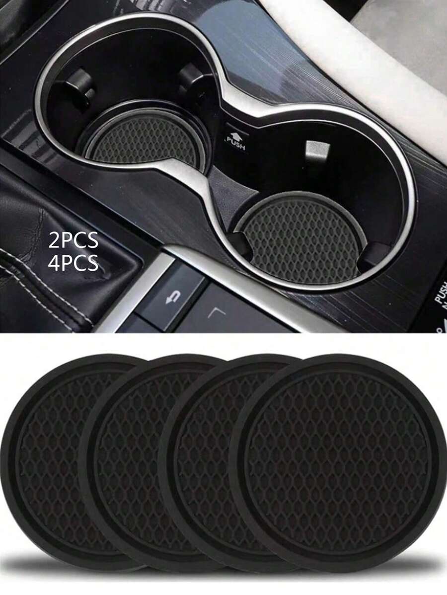 Car Cup Coaster, Cup Holder Insert Coasters,Universal Auto Non-Slip Cup ...