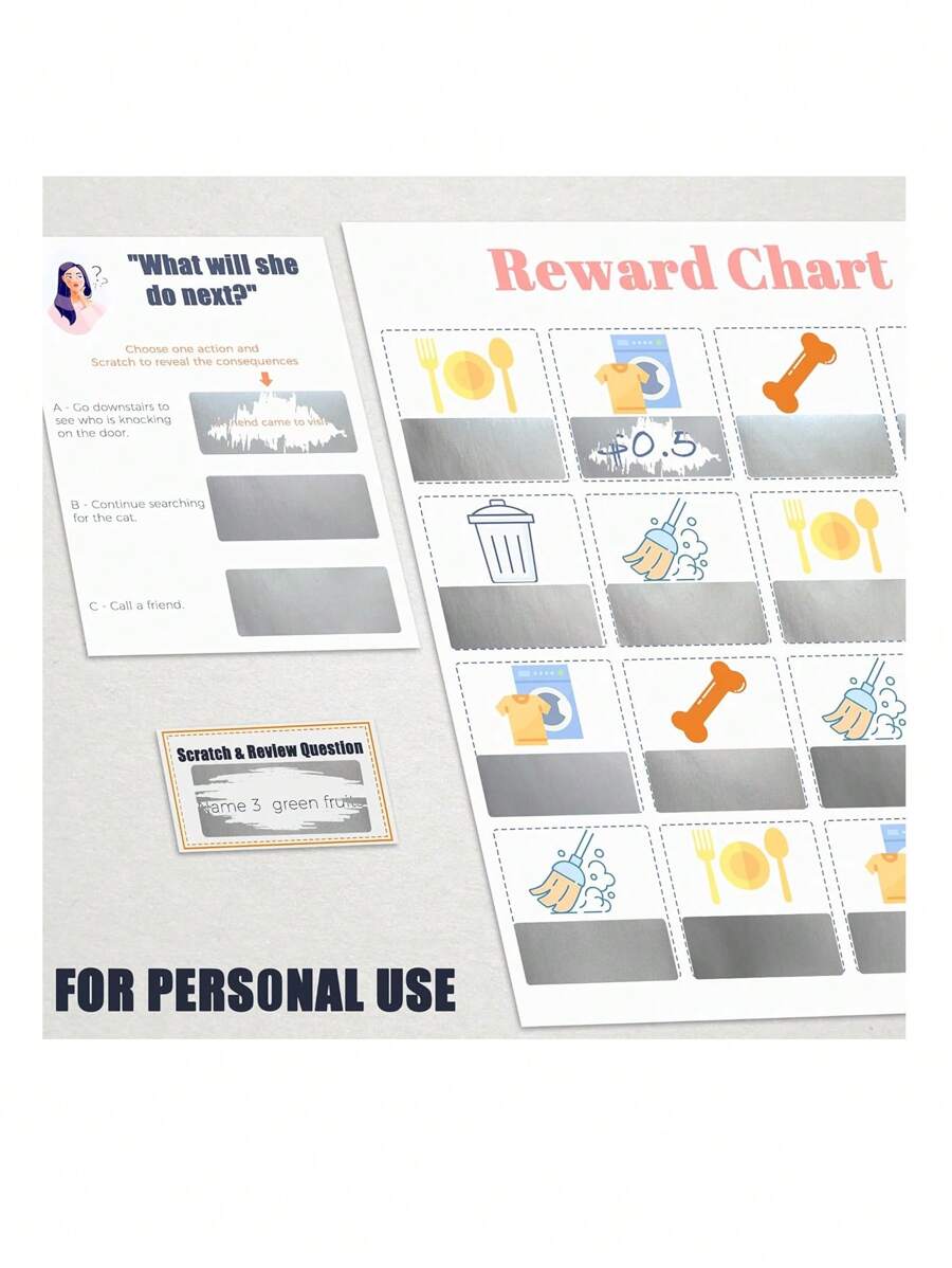 100pcs Grey Rectangular Scratch Off Labels, Dimensions: 4.8cm X 1.5cm ...