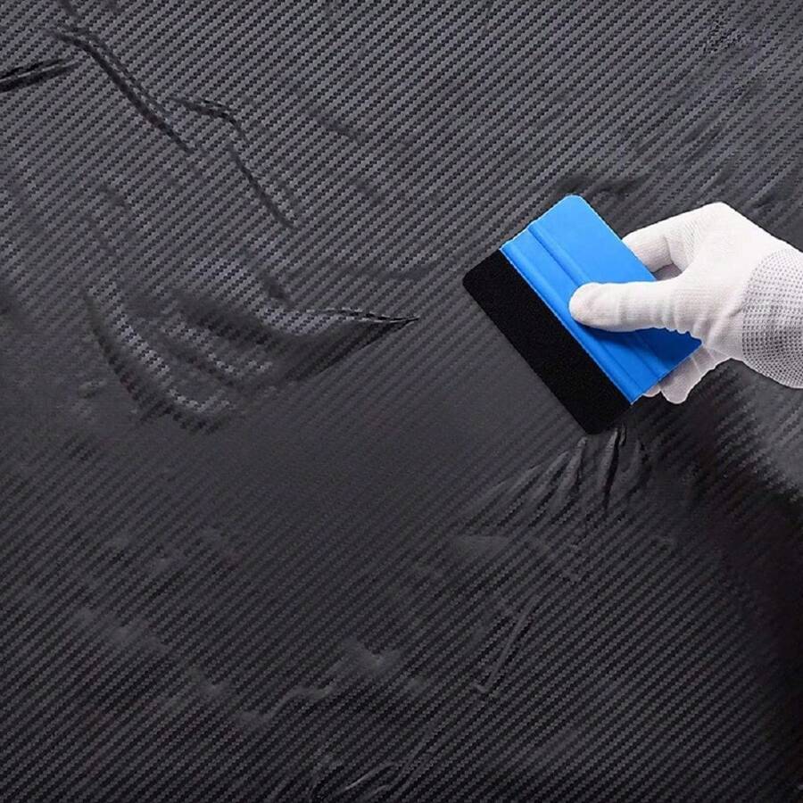 Car Sticker Removal Tool, Vinyl Wrap Film Scraper, Flocked Squeegee For ...