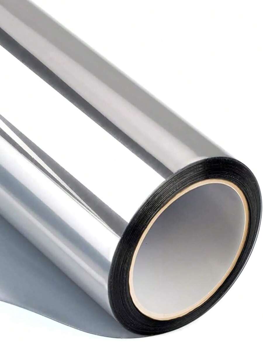 Silver/Smoke Mirrored Window Film 0.75x30m Residential And Automotive ...