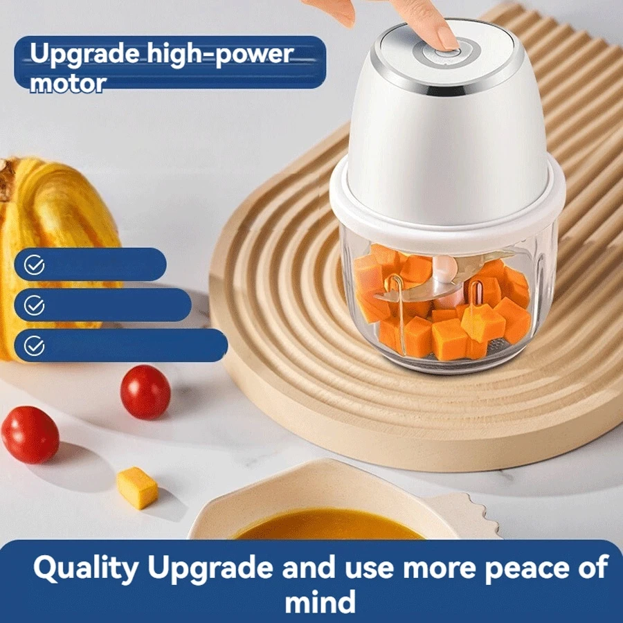 Powerful Stainless Steel Portable Electric Food Chopper And Processor ...