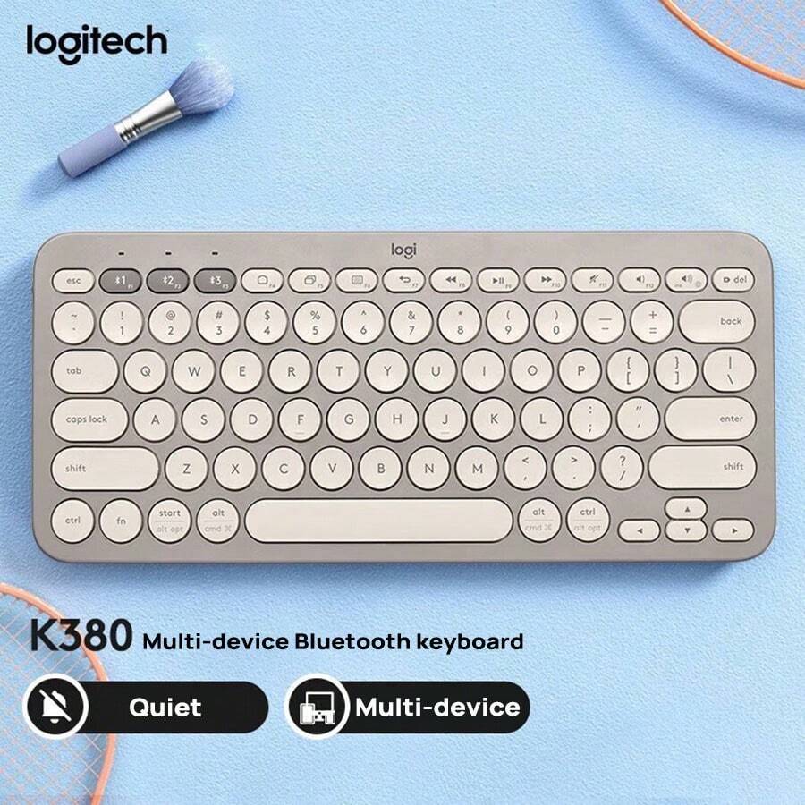Logitech Wireless Bluetooth Keyboard K380, Portable Lightweight Keyboard For Laptop, Computer ...