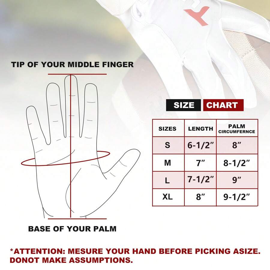 TUOY Football Gloves Men Football Receiver Gloves, Ultra Sticky ...