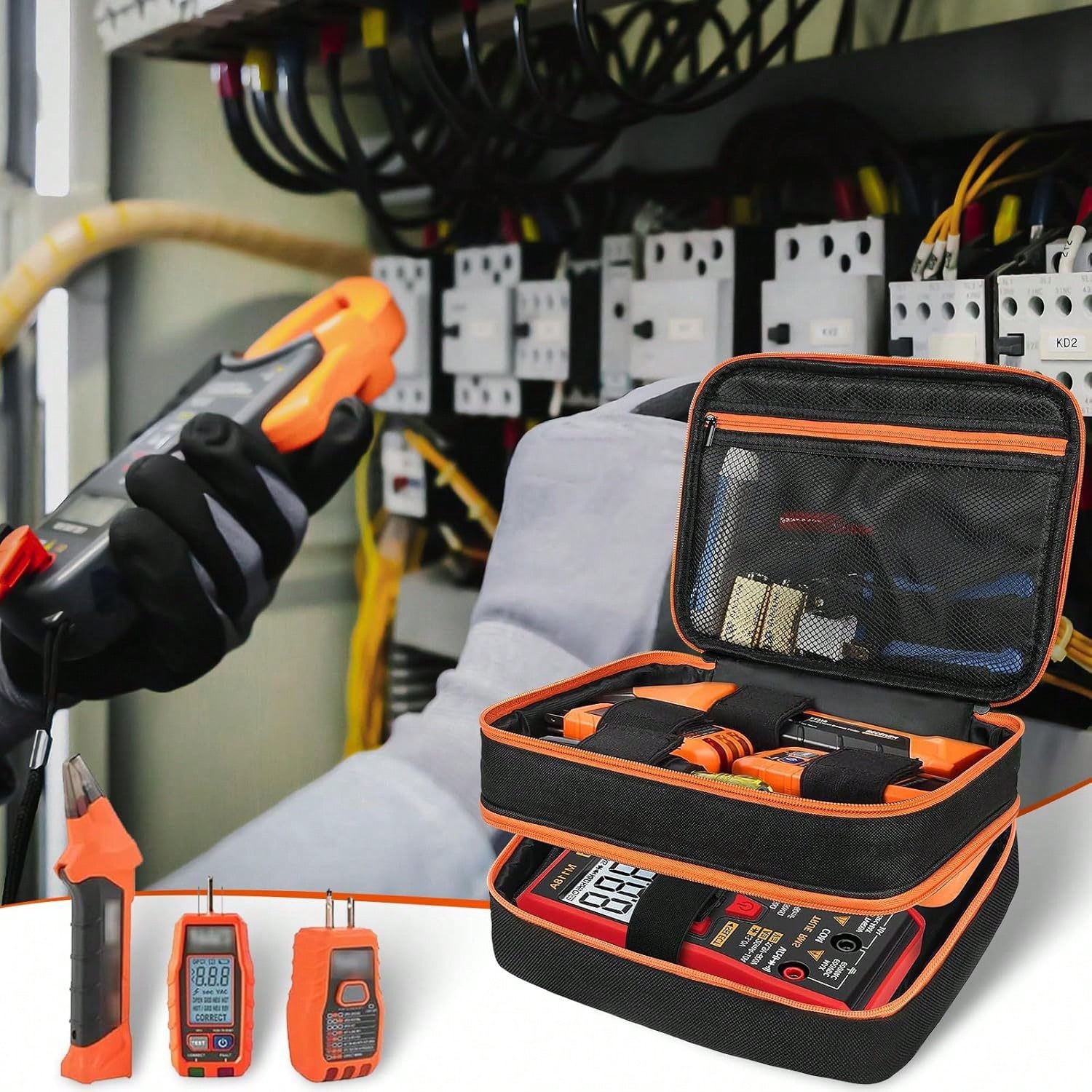 Multi-Function Electric Tester Pen Storage Bag, Multimeter Circuit ...