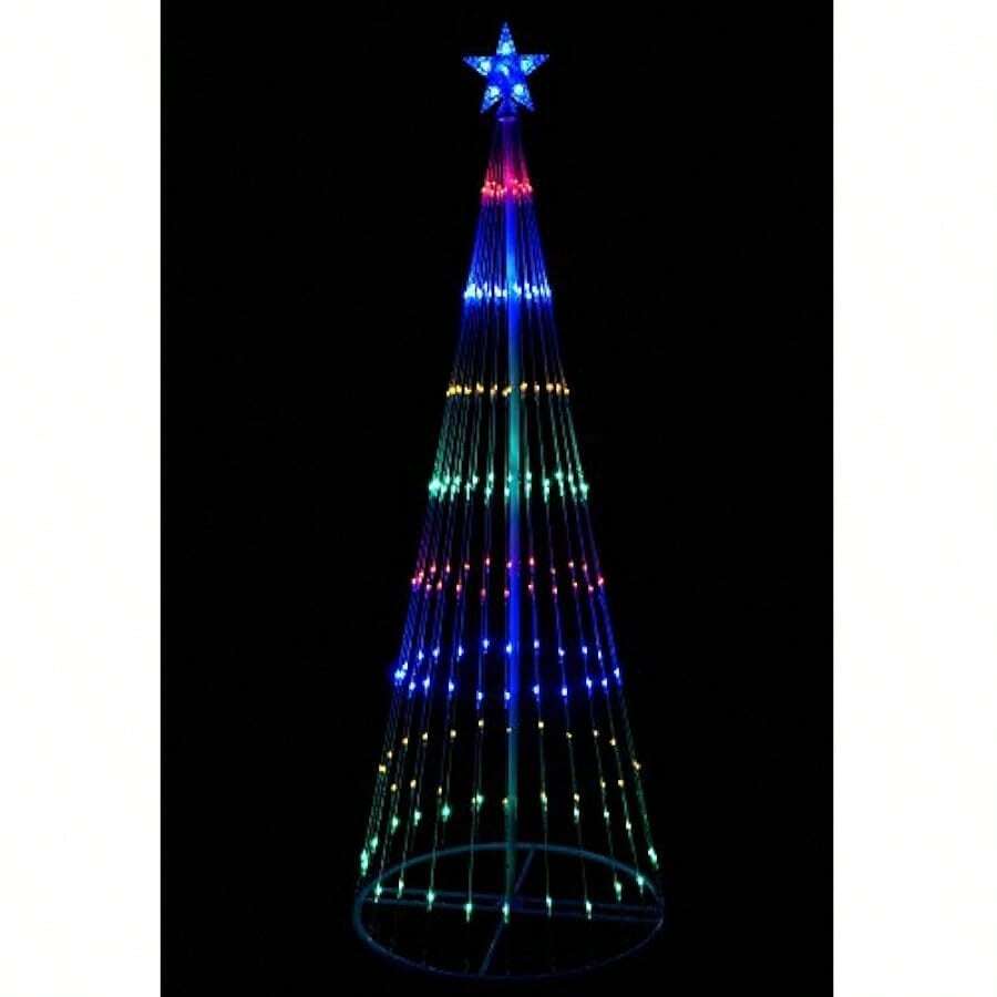 Pre-Lit LED Animated Flashing Pop-Up Christmas Tree 190 Cm ...
