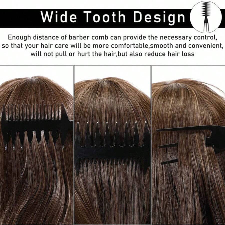 Slicked-Back Combs 3 In 1 Fish Tail Bone Shape Hair Extensions ...