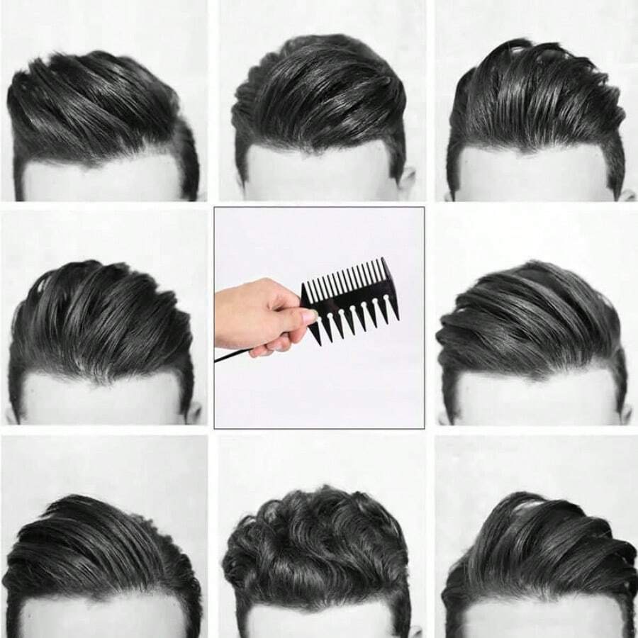 Slicked-Back Combs 3 In 1 Fish Tail Bone Shape Hair Extensions ...