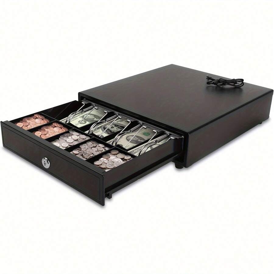 Cash Drawer Heavy Duty Electronic Cash Drawer Box With Keys Cash Drawer ...