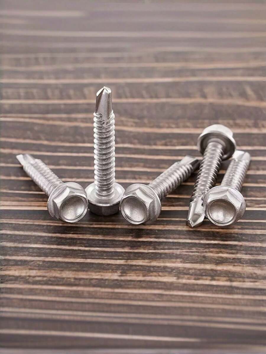 100pcs 410 Stainless Steel #8 Self Tapping TEK Screws Assortment Kit ...
