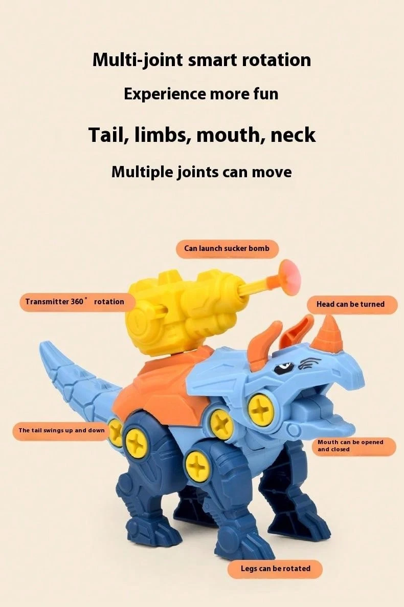 Dinosaur Toys, Kids Disassemble Dinosaur Toys, Educational Building ...