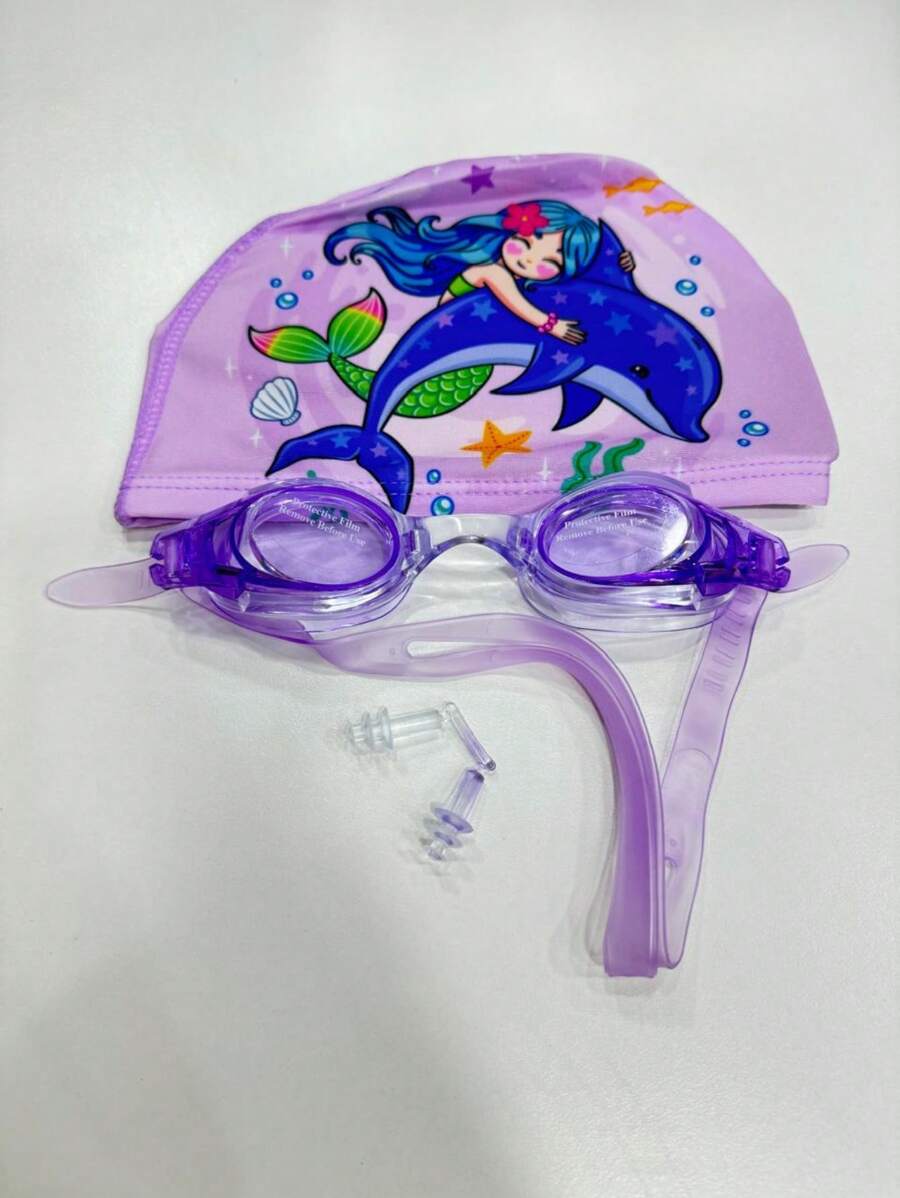 Fabric Cap And Children's Swimming Goggles KIT | aktuelle Trends ...