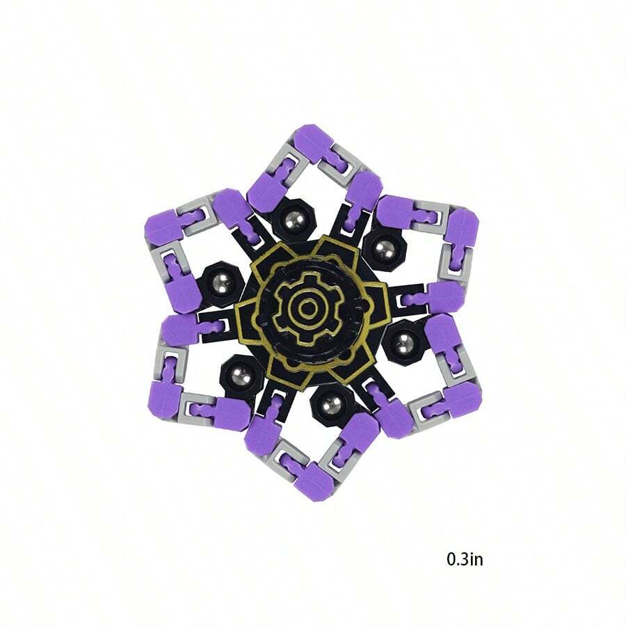 Fingertip Mechanical Spinning Top Transformable DIY Decompression Chain Metamorphosis Robot ...