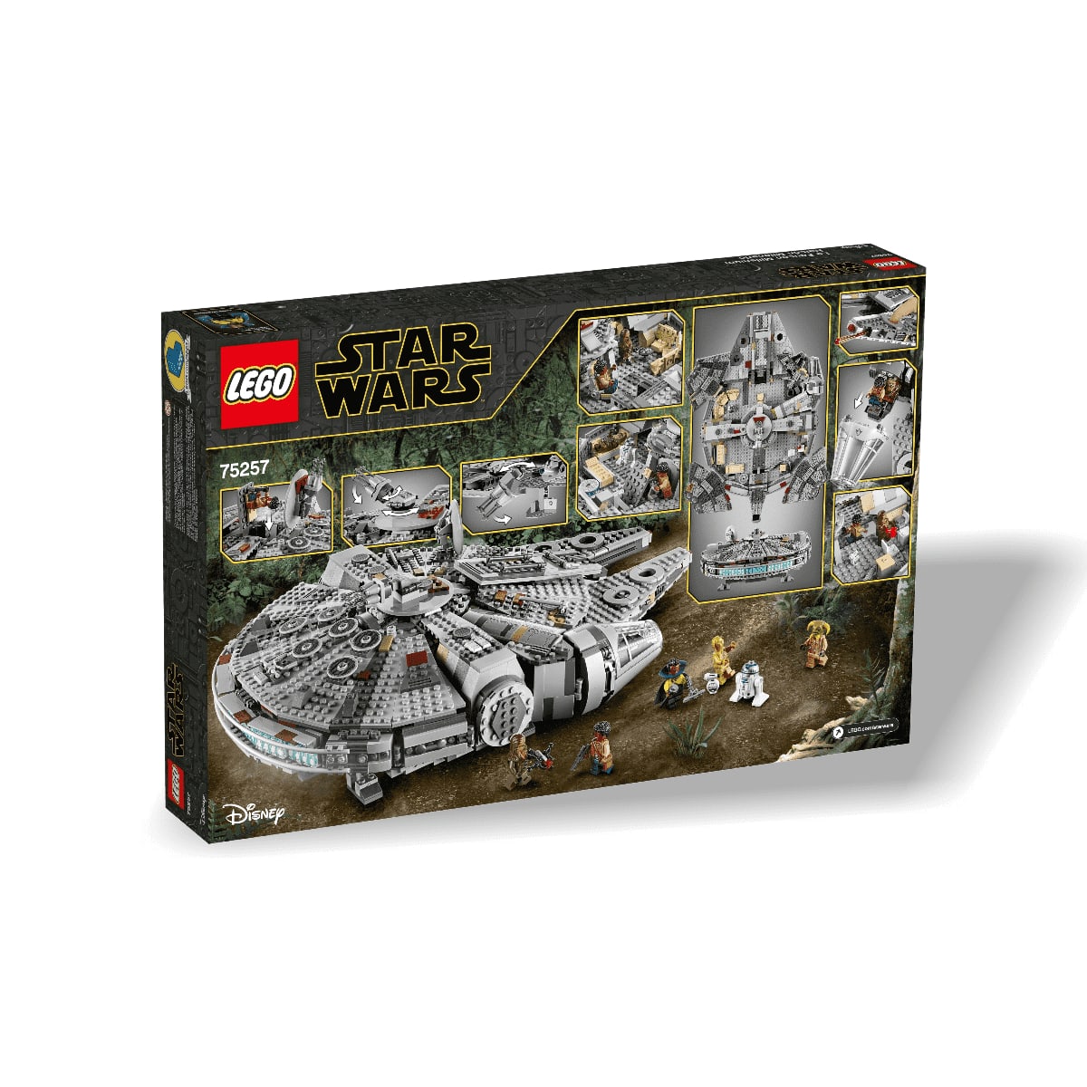 LEGO Star Wars Millennium Falcon 75257 Building Set - Starship Model ...