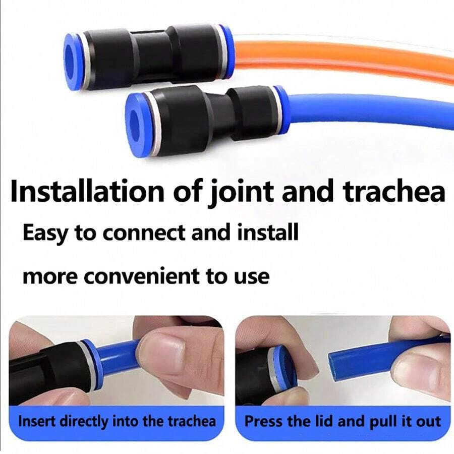 40/10pcs Pneumatic Quick Connector, Pneumatic Tool Pipeline Straight ...