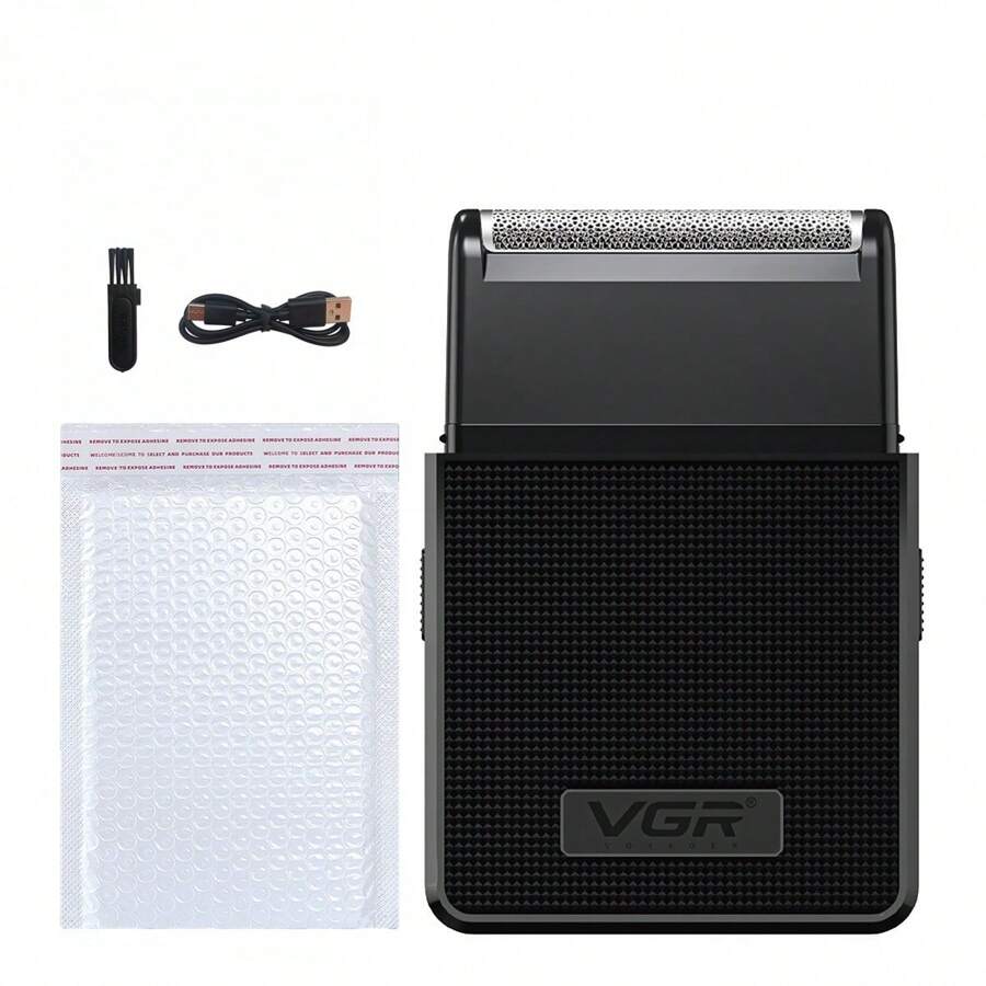 VGR VGR Shaver Mini Electric Razor USB Rechargeable Portable Trimmer Reciprocating At Home Or On ...