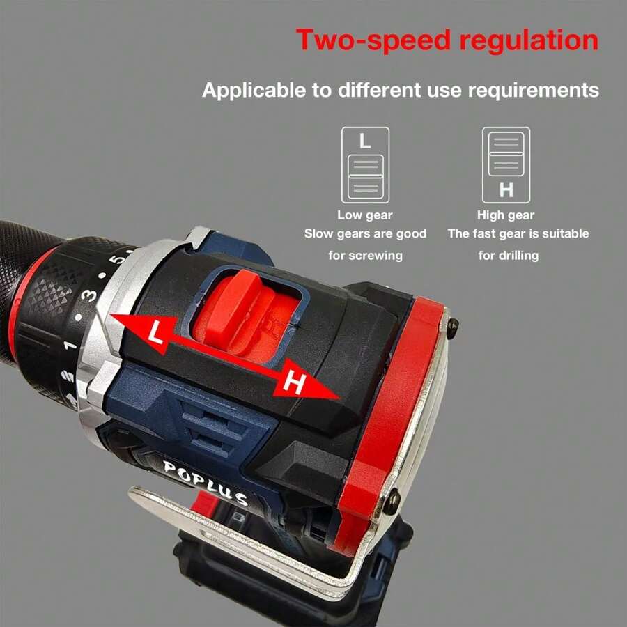 1 Set Cordless Electric Drill Multi-Function Electric Screwdriver With ...