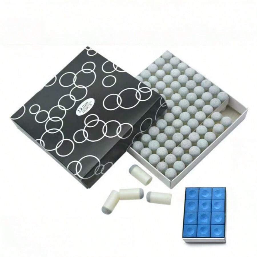 20 Pcs Pool Cue Head Cover Cap. Improve The Strike Effect, Table Club ...