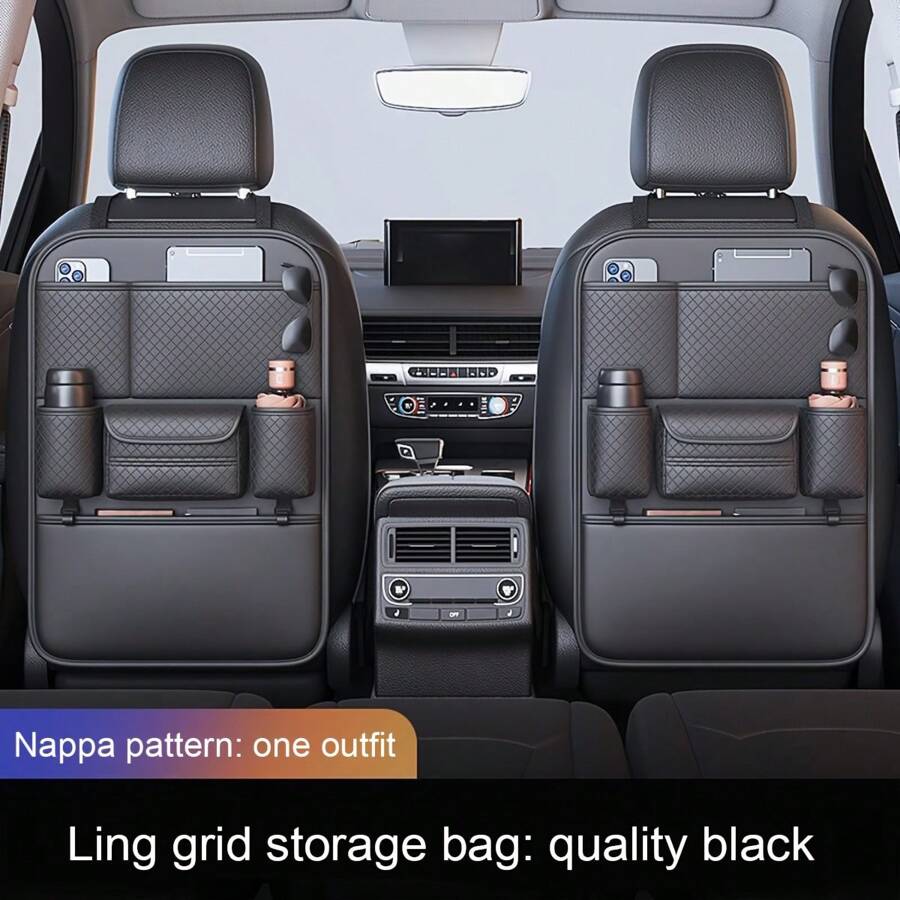 1pc Car Seat Back Storage Bag Car Storage Bag Car Tissue Box Car Seat ...