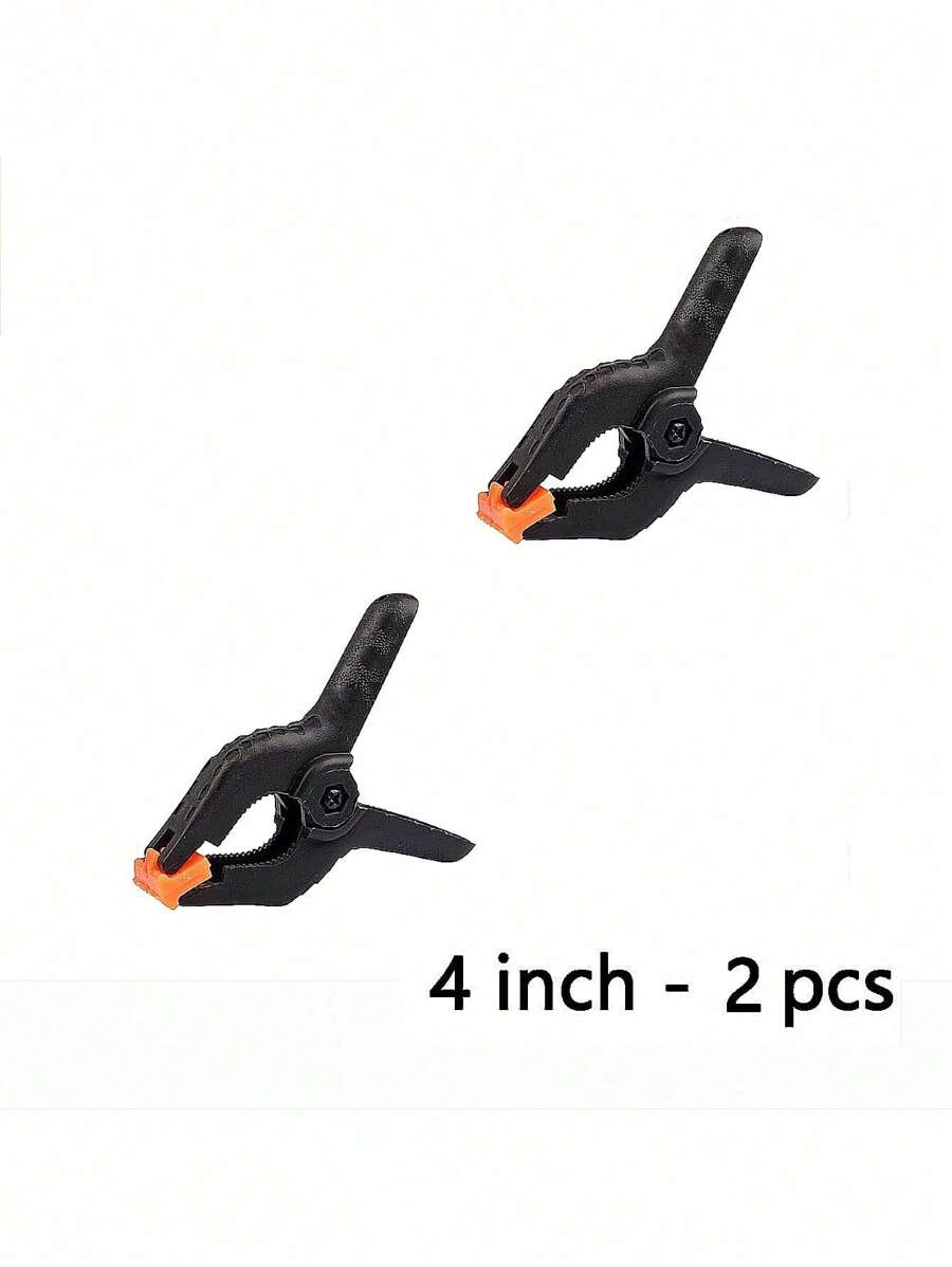 10 Packs Of 4 Inch Heavy-Duty Plastic Spring Clamps For Backdrop Stand ...