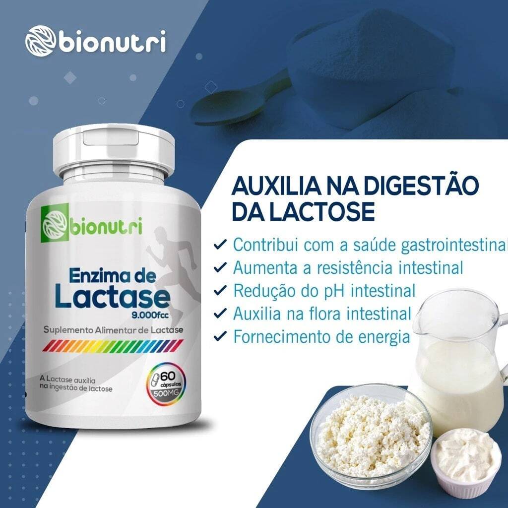 Kit Com 3x Enzima Lactase 500mg Q+Bionutri Lactose Lactoze | SHEIN Brasil
