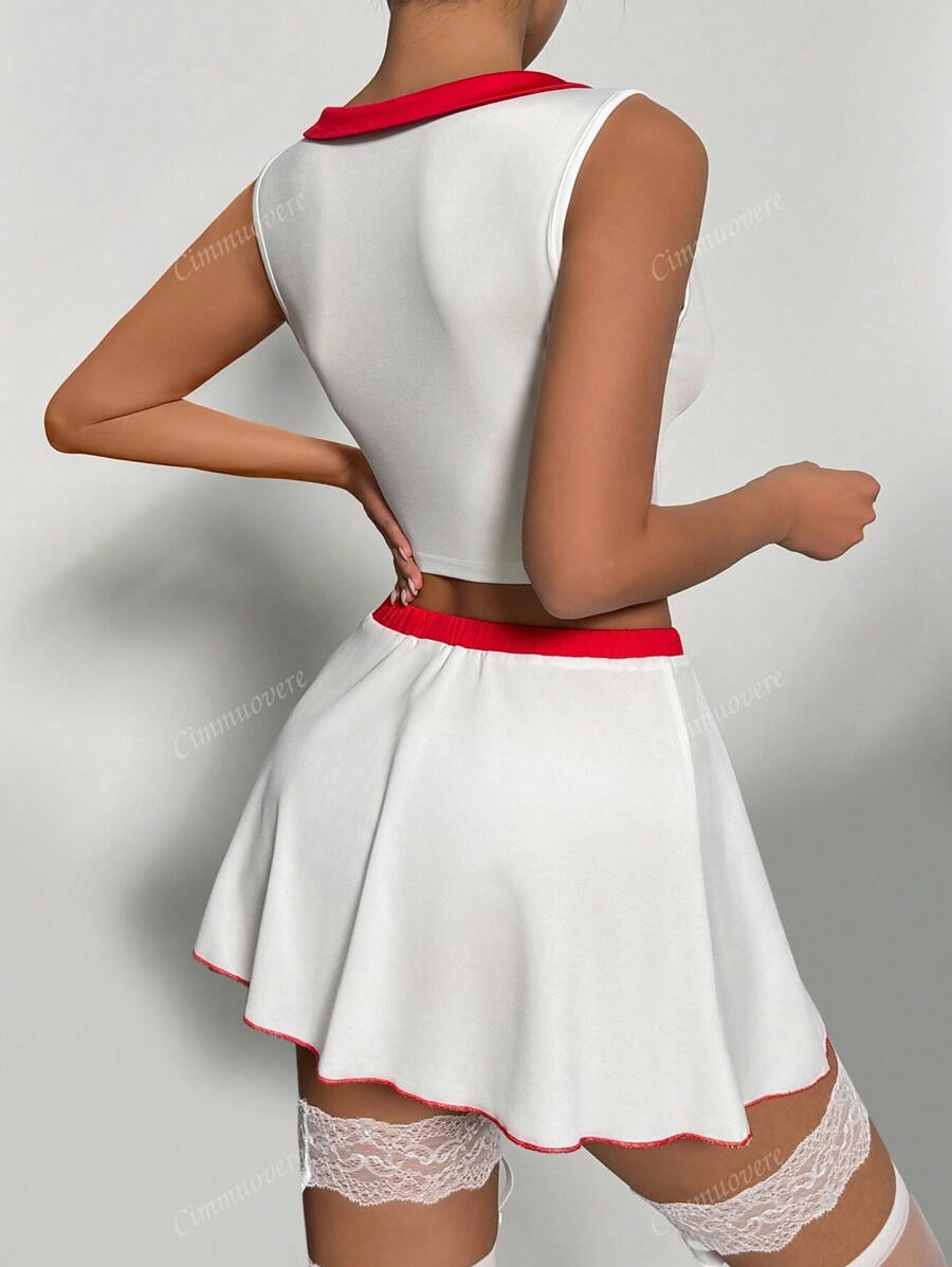 cimmuovere Naughty Nurse Lingerie Costume Doctor Scrub Uniform Cosplay ...