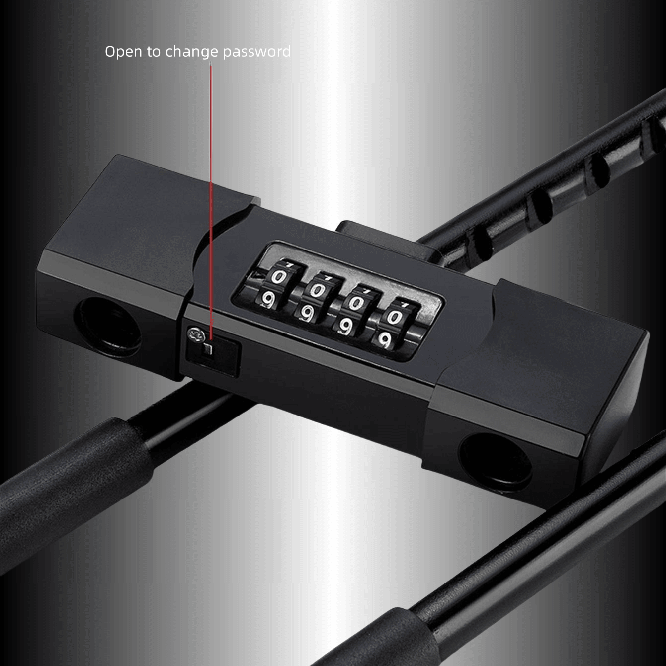 Extended Password Glass Door Lock, Anti-Theft U-Lock, Electric Bike ...