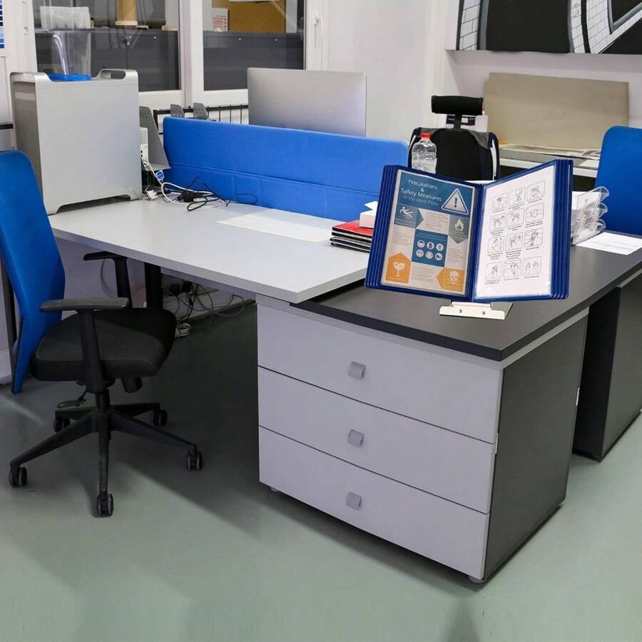 Desktop Display Board System | Desktop Podium File Organizer | A4 File ...