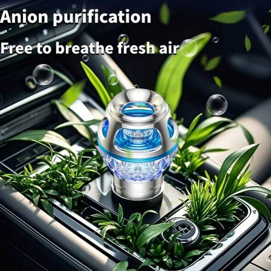 Car Air Purifier 12V Negative Ionizer Air Cleaner Car Ionic Air Freshener Odor Eliminator Remove ...