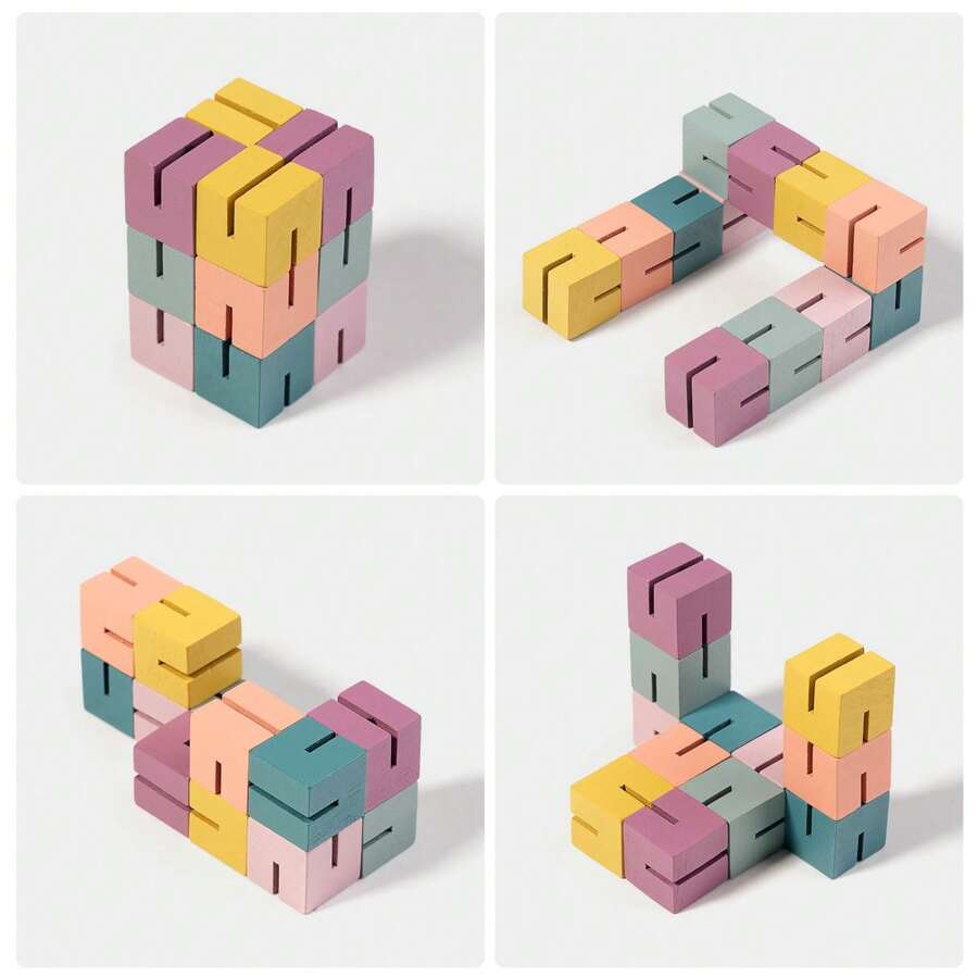 Cube Beaded Toys Are Composed Of 12 Cubes Of 6 Colors. Match Your ...