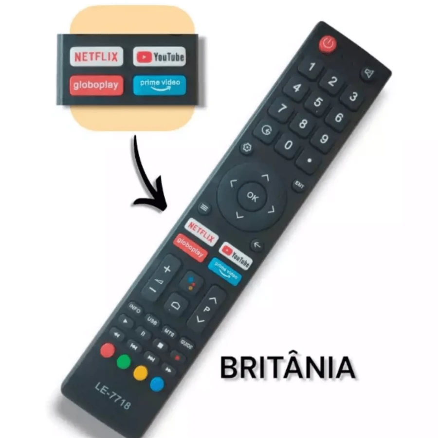 Britania Btv32d10n5skh Hd Smart Tv Remote Control + Battery | SHEIN USA