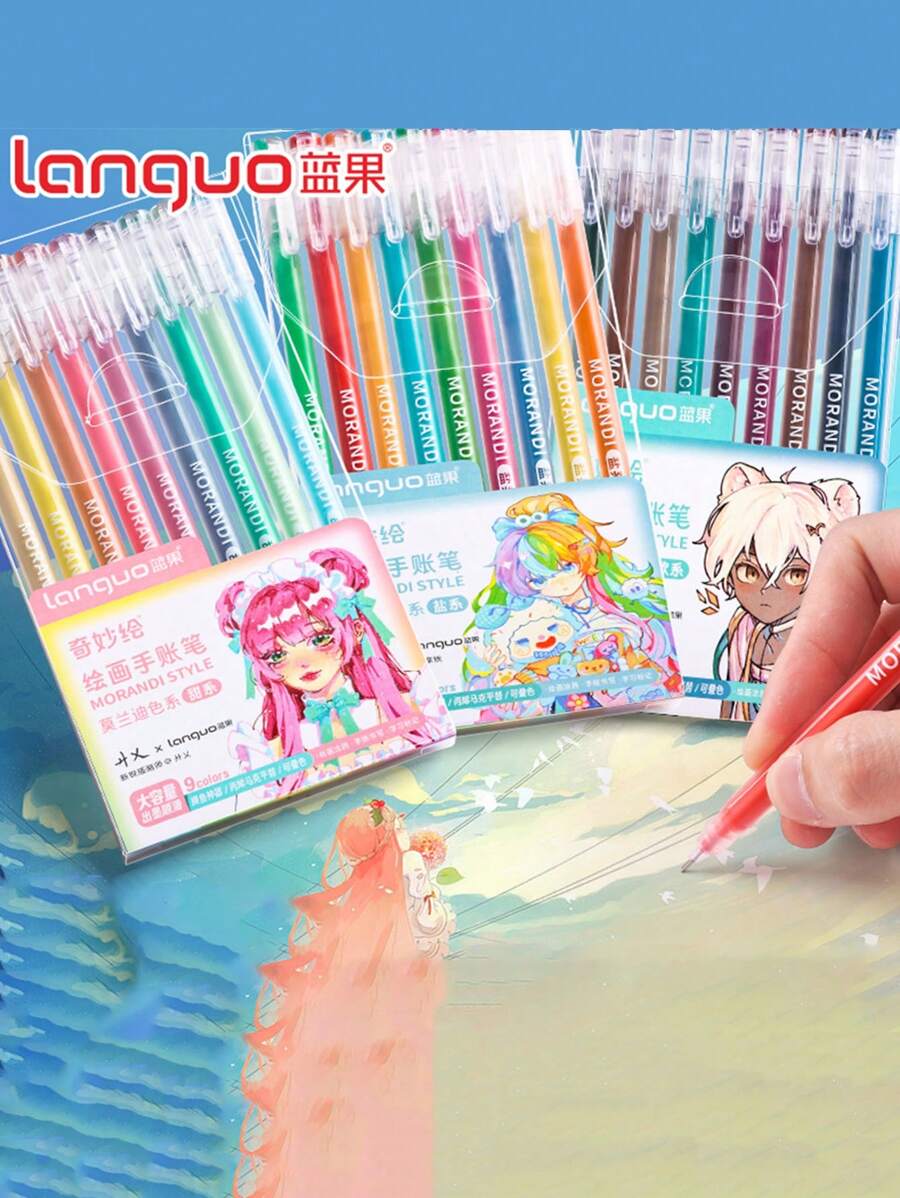 Languo 126 Color Graffiti Gel Pen,Full Needle Nib,High Quality Ink ...