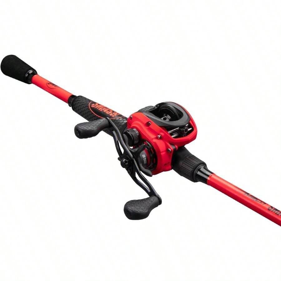 Smash Baitcast Reel And Fishing Rod Combo, IM6 Graphite Blank Fishing ...