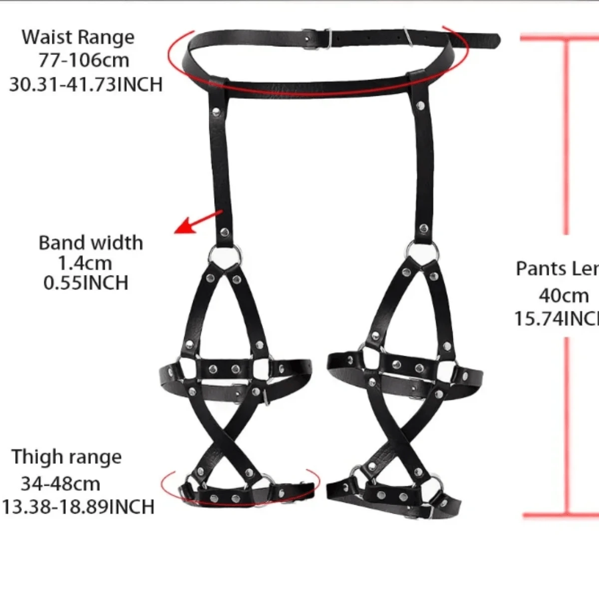 Women Sexy Thigh Garter Leather Lingerie Leg Straps Bondage Women ...