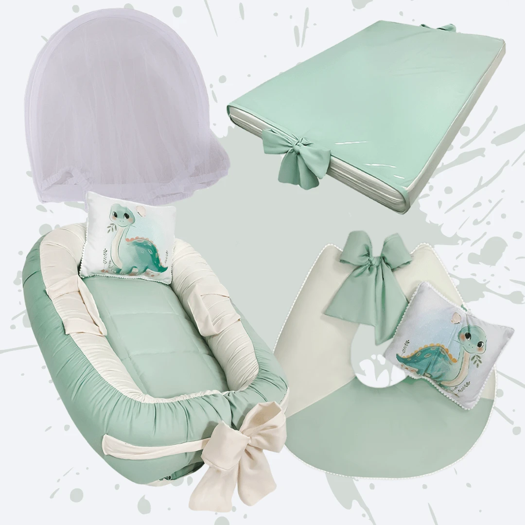 Crib Reducer Nest And Pillow + Nursing Pillow With Support + Changing ...