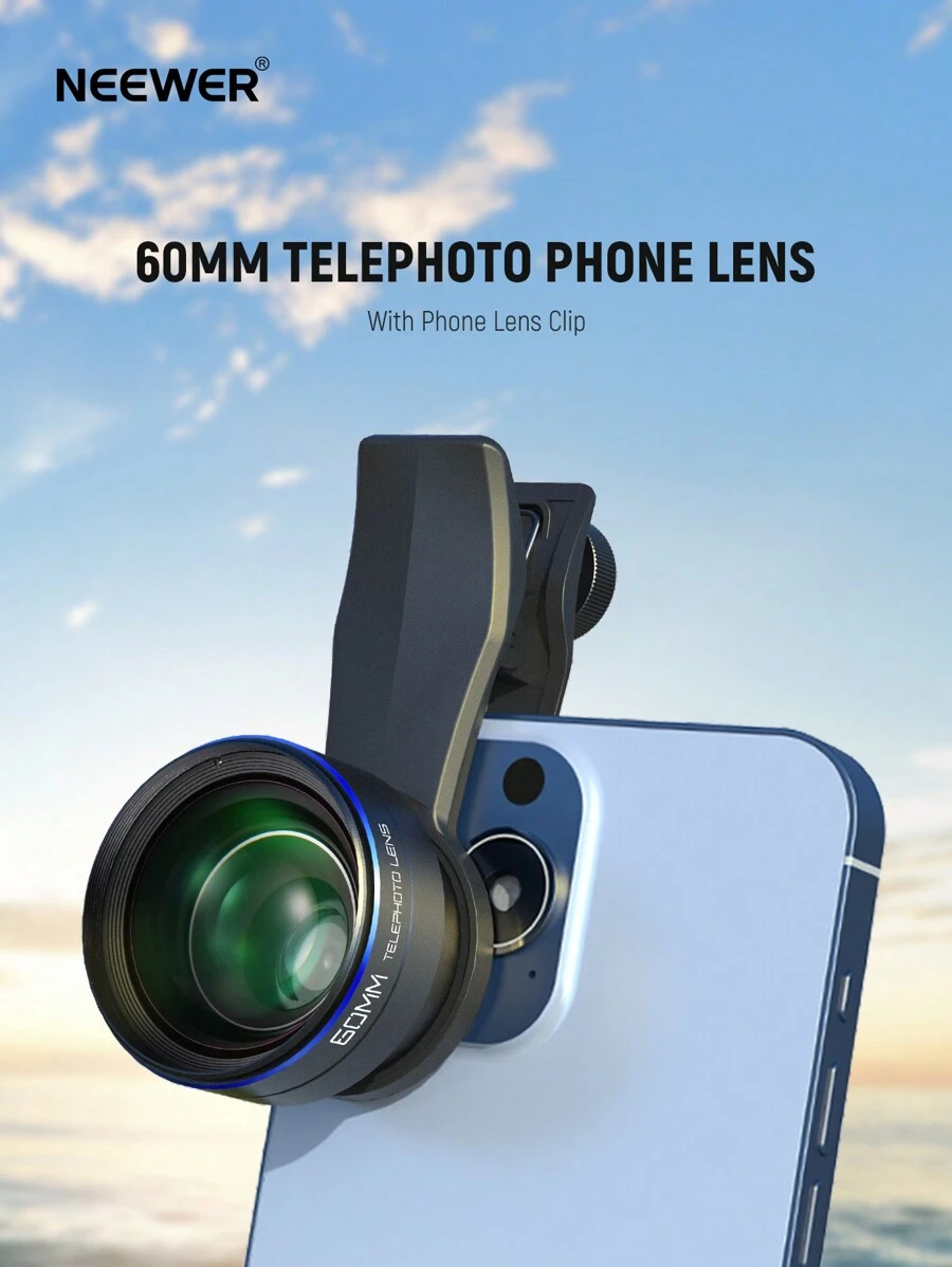 NEEWER 2nd Generation Upgraded Mobile Phone 60mm Telephoto Lens ...