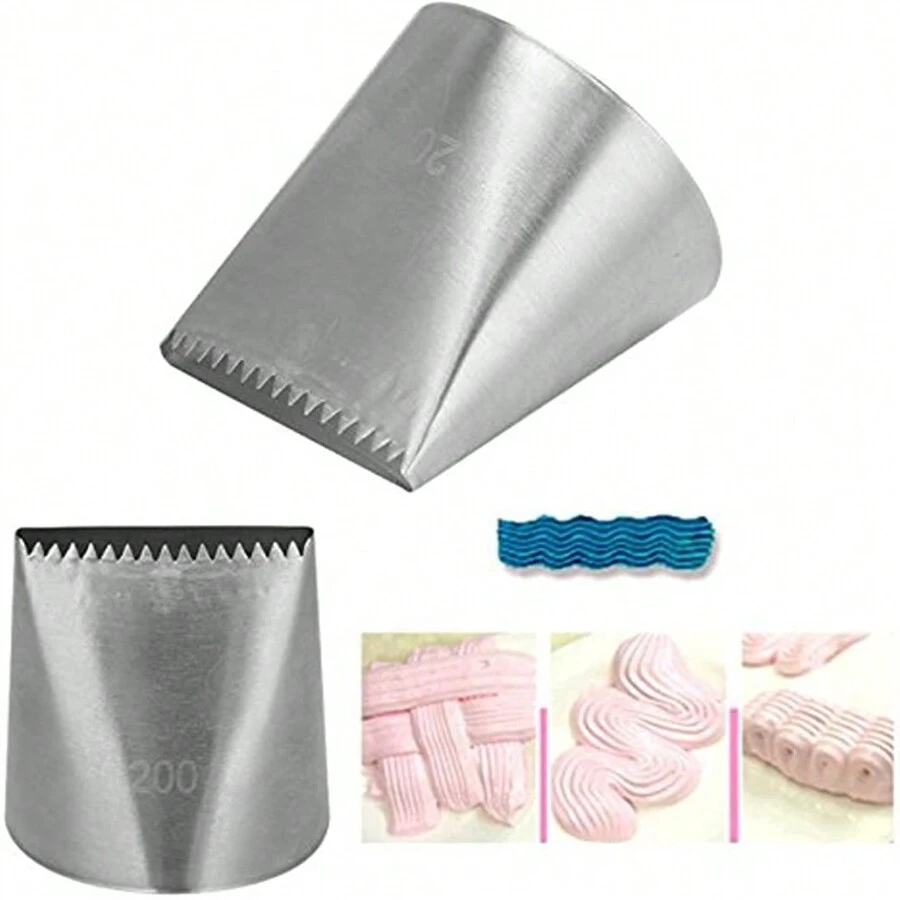 Pack Of 1 Piping Nozzles - Icing Piping Nozzles - Large Icing Piping ...