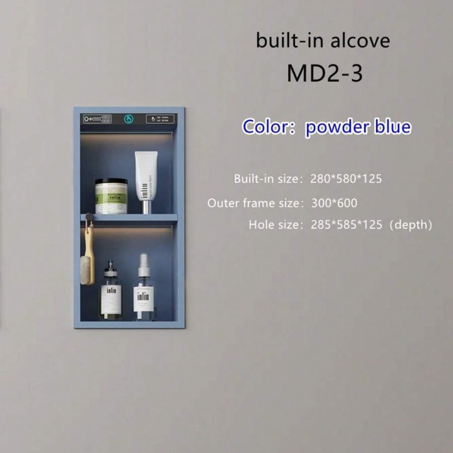 Concealed Matte Wall Niche Shower Room Stainless Steel Wall Recessed ...