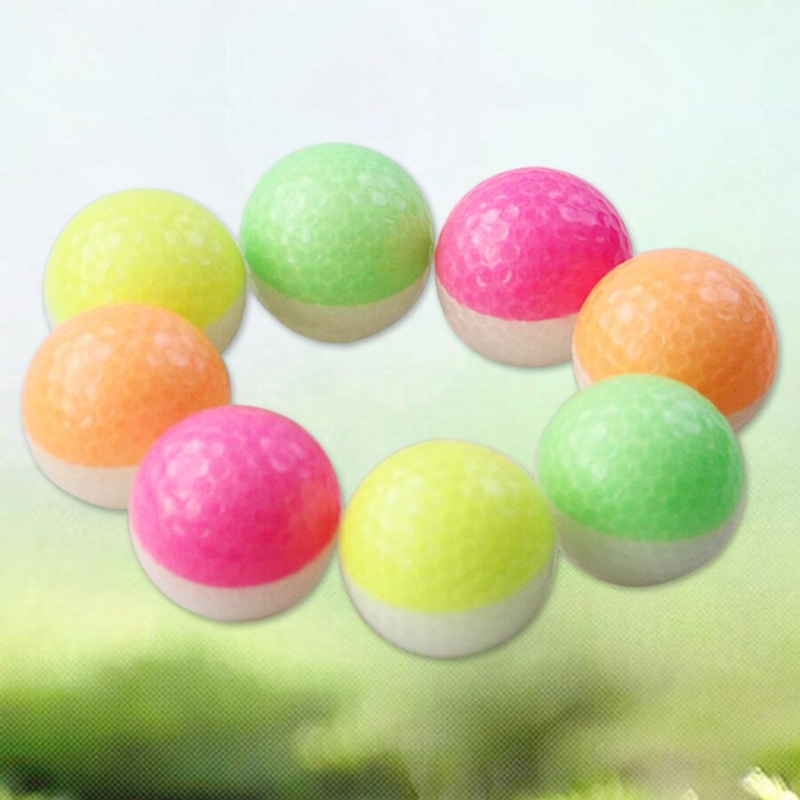4pcs Golf Crystal Semi-Transparent Dual Color Golf Ball Core, Synthetic ...