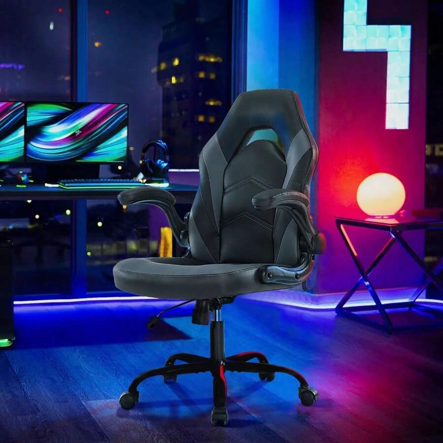 JHK Ergonomic Office Computer Gaming Desk Chair Adjustable Swivel Task ...