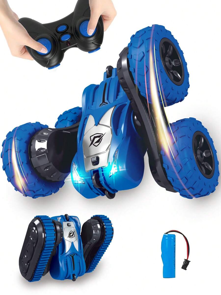 1 pièce Voiture radiocommandée 2 en 1, voiture de cascades RC 2,4 GHz avec rotation à 360 ...