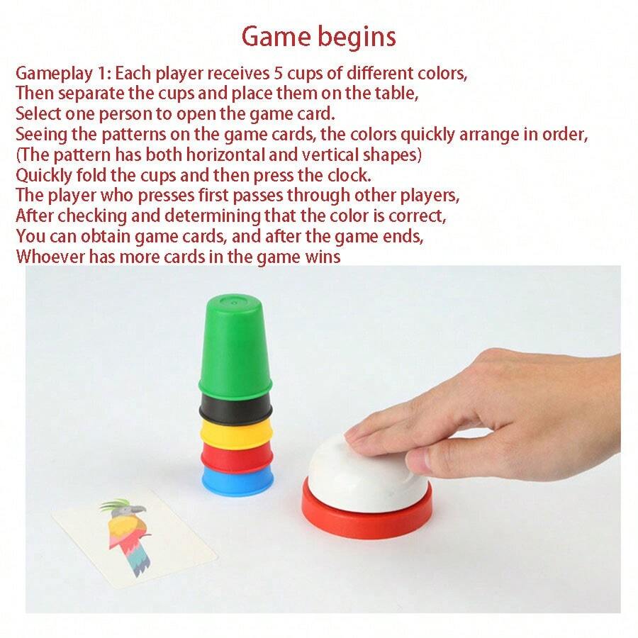 Children's Puzzle Interactive Game, Stacking Cup QUICK CUPS Desktop ...