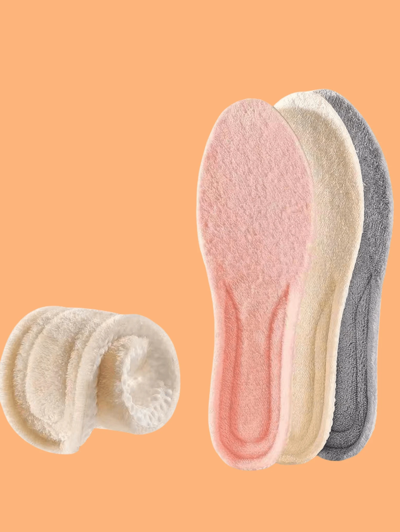 Warm Insole Winter Lamb Wool With Wool Thickening Can Be Cut For A Long ...