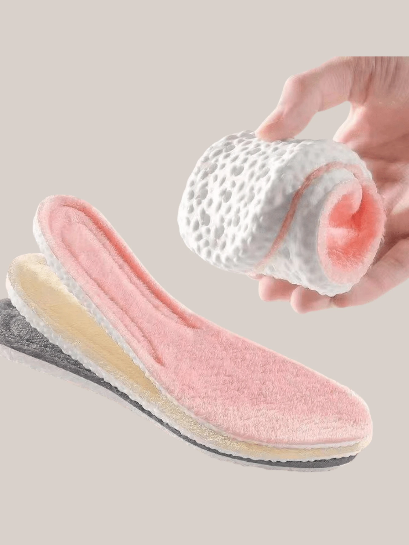 Warm Insole Winter Lamb Wool With Wool Thickening Can Be Cut For A Long ...