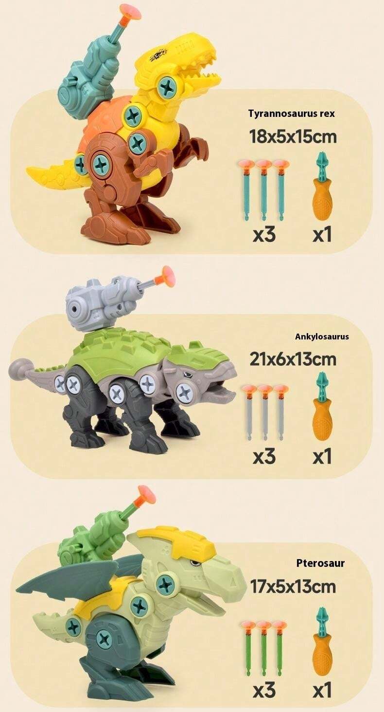Dinosaur Toys, Kids Disassemble Dinosaur Toys, Educational Building ...
