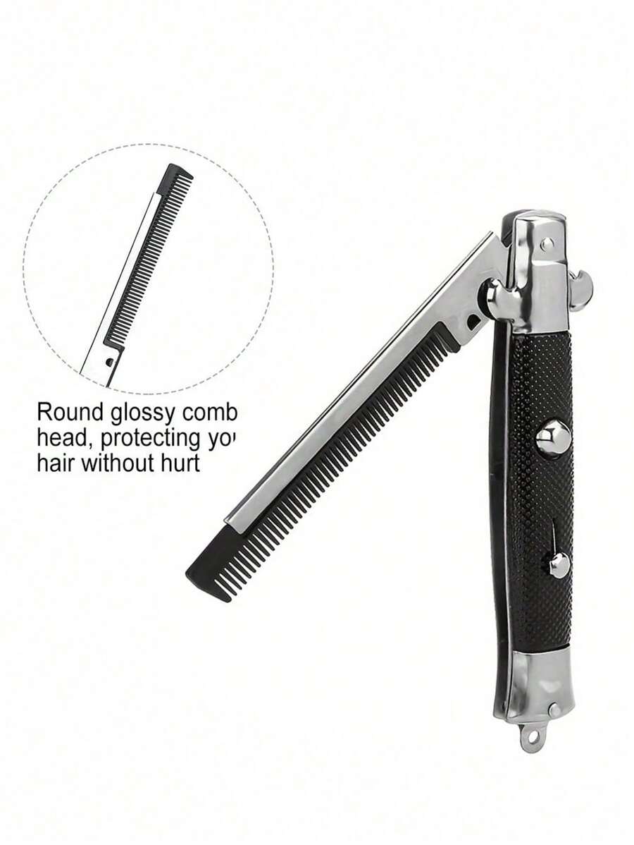 Folding Comb Spring Comb American Oil Head Comb Portable Travel Large ...