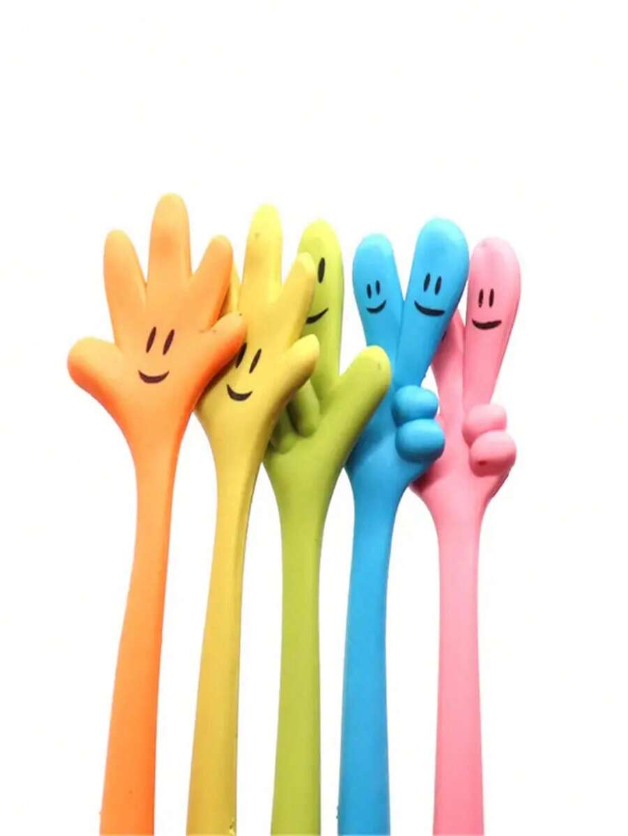 1 Fun Silicone Free-Bending Ballpoint Pen Bending Gesture Ballpoint Pen ...