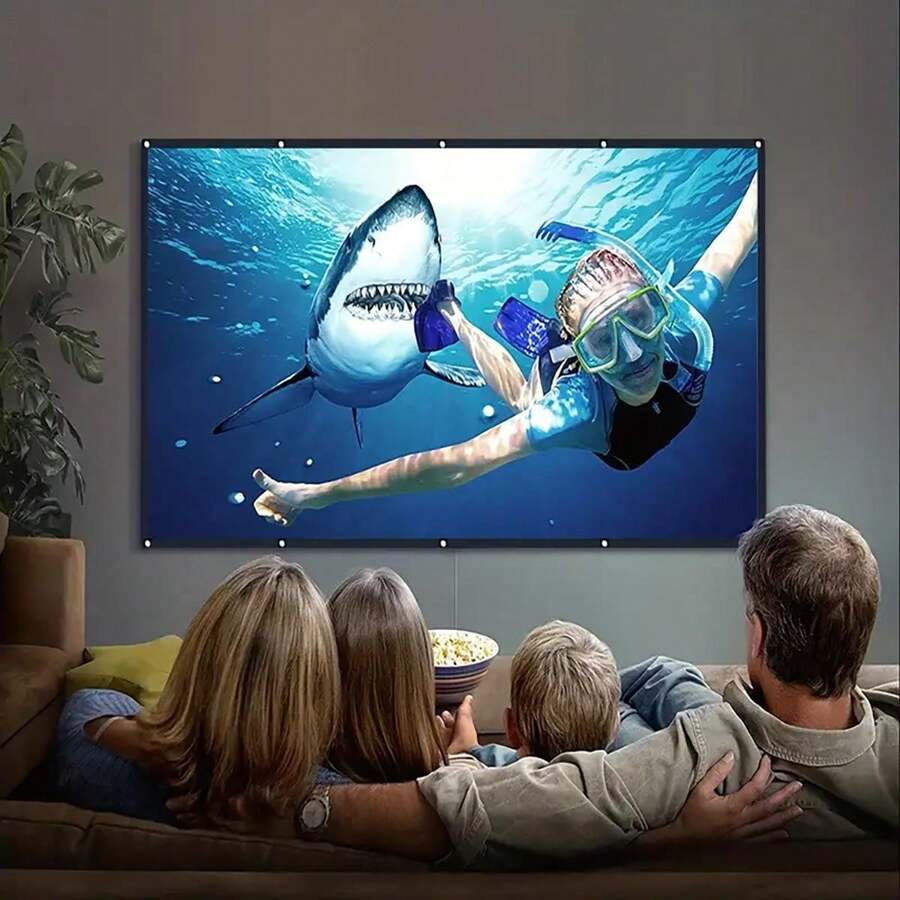 "Versatile Home & Office Projector Screen: Effortless Setup, Crystal ...